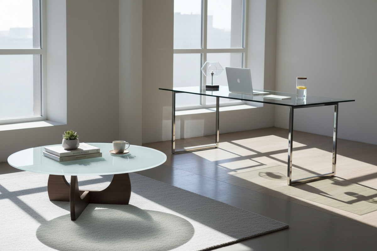 How Glass Table Tops Elevate Modern Interior Design