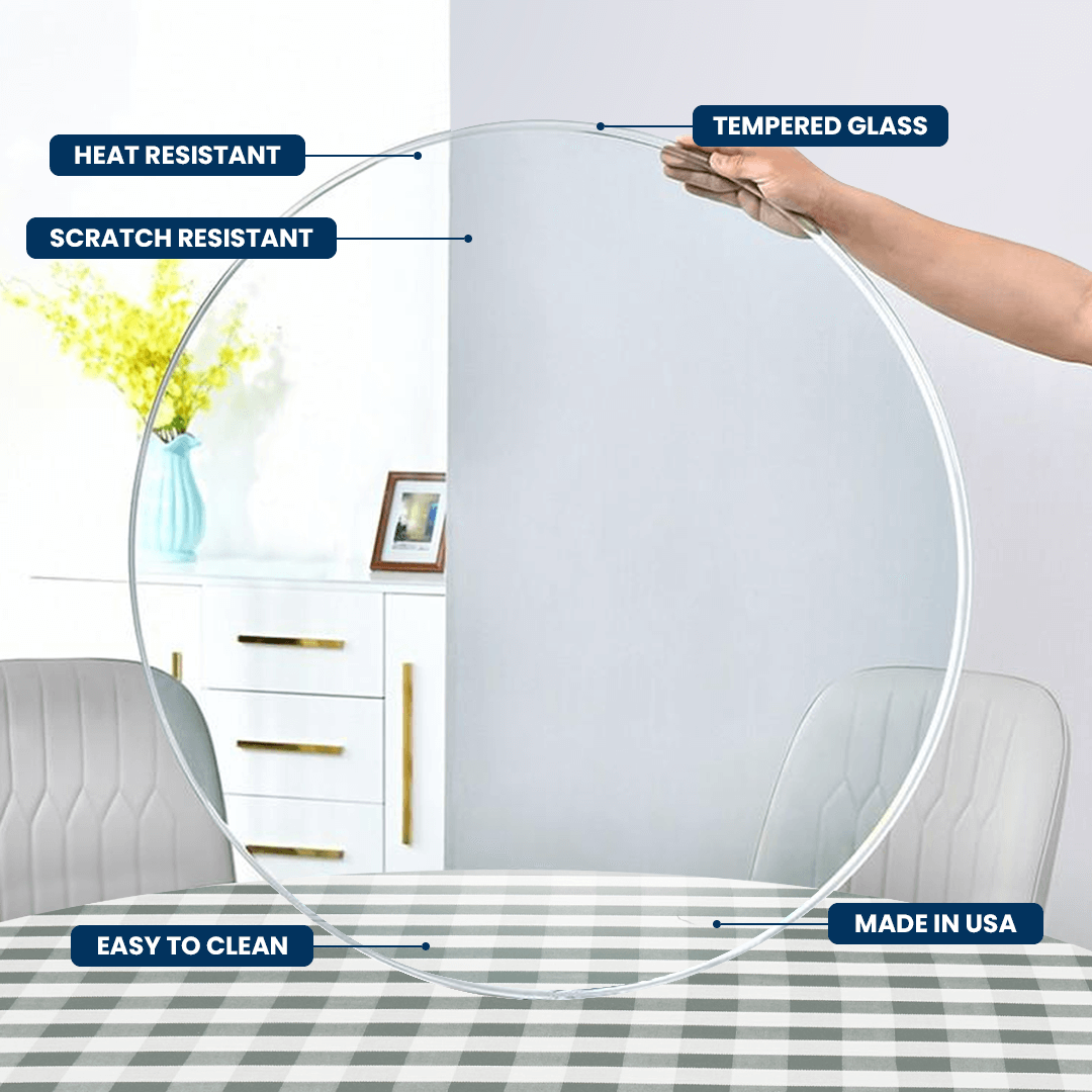 The Top Benefits of a Round Glass Table Top